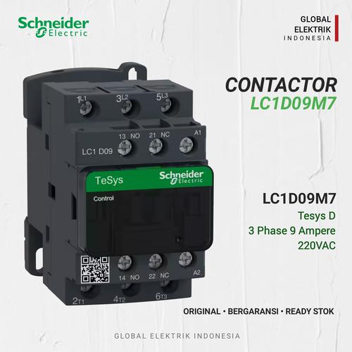 Jual Contactor Magnetic LC1D09M7 3 Phase 9A Coil 220VAC Kontaktor ...