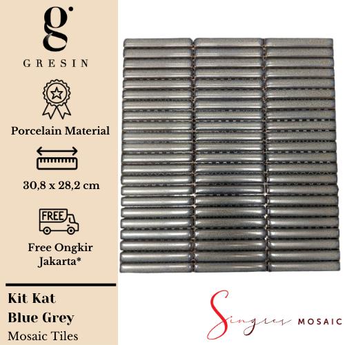 Jual Blue Grey Kitkat Singres Mosaic Tiles | Mosaic Keramik - Jakarta Barat - Gresin Gallery ...