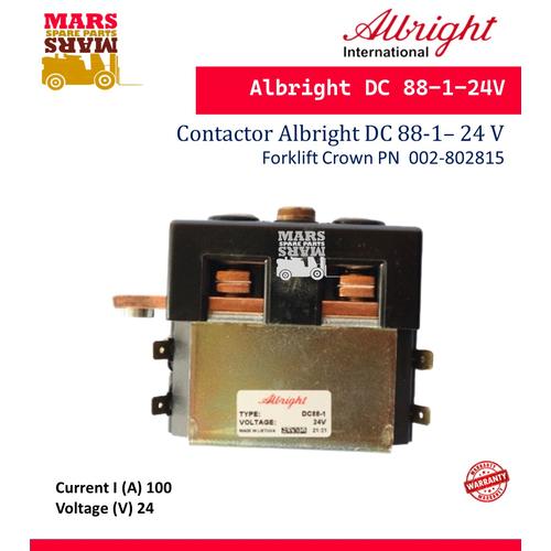 Jual Contactor Albright DC 88-1 24V DC Motor Reversing Solenoid ...