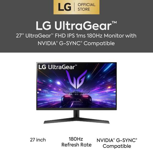 Jual LG UltraGear 27GS60F-B 27" FHD IPS Gaming Monitor NVIDIA G-SYNC ...