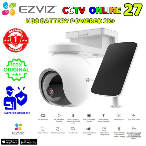 Jual Ezviz HB8 2K 4mp Smart Home Battery Powered IP Camera Outdoor ...