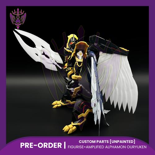 Jual PO Digimon 3rd Party Alphamon Ouryuken Unpainted Add Ons for FRS ...
