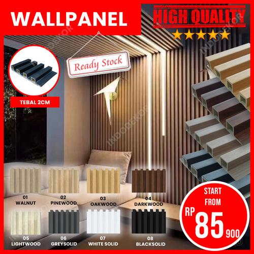 Jual Wood Panel WPC / Wall Panel PVC / Panel Dinding Kayu - 04 DarkWood ...