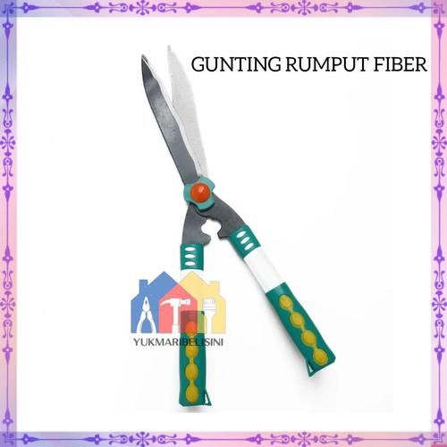 Jual Gunting rumput fiber 48 cm super tajam pegangan karet gunting ...