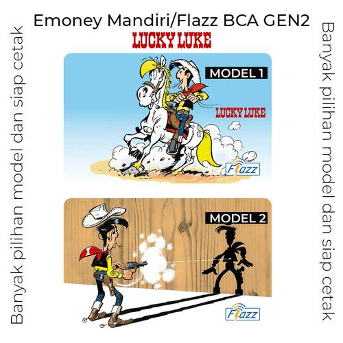 Jual Emoney/Flazz BCA Gen 2 Custom | 1 sisi | LUCKY LUKE - FLAZZ BCA ...