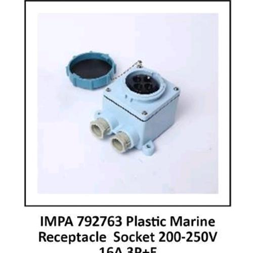 Jual impa 792763 marine receptacle socket 250v 16A 3P+E colokan marine ...
