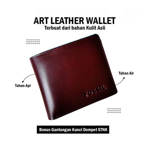 Jual Dompet Pria Kulit Sapi Asli ART LEATHER - 01 - Hitam - Jakarta ...