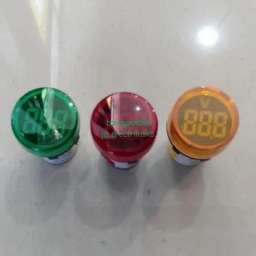 Jual Pilot Lam Voltmeter 22mm AD16-22DV Lampu Indikator Volt60-500V TAB - Merah - Jakarta Pusat ...