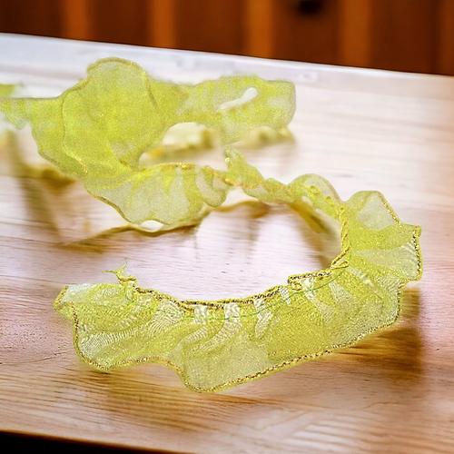 Jual Pita Renda Transparan Garis Emas Meteran - Maroon - Kota Semarang ...