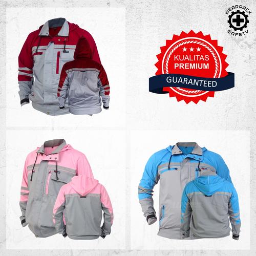 Jual Jaket Safety Proyek Merk Juragan Wearpack Model Hoodie - Pink, L ...