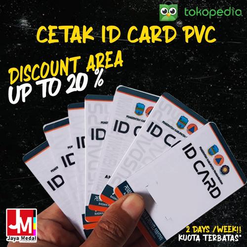 Promo Cetak ID Card Kartu Member | Kartu Pegawai PV Card - 1 Sisi - Kab ...