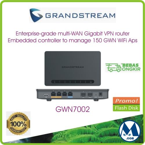 Jual Grandstream GWN7002 Multi-WAN Gigabit VPN Routers, 2x 2.5 Gigabit SFP ports and 4x Gigabit ...