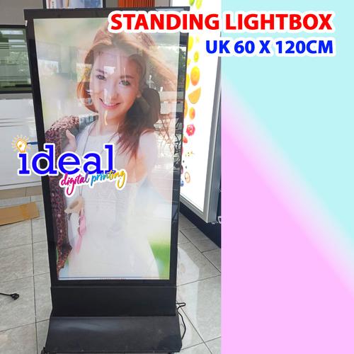 Jual Slim Light Box Standing Portable Slim Neon Box berdiri - Jakarta ...