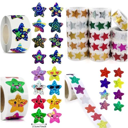 Jual 100 Pcs/ 480 Pcs Stiker Motif Bintang Sticker Star - PINK., ECERAN ...