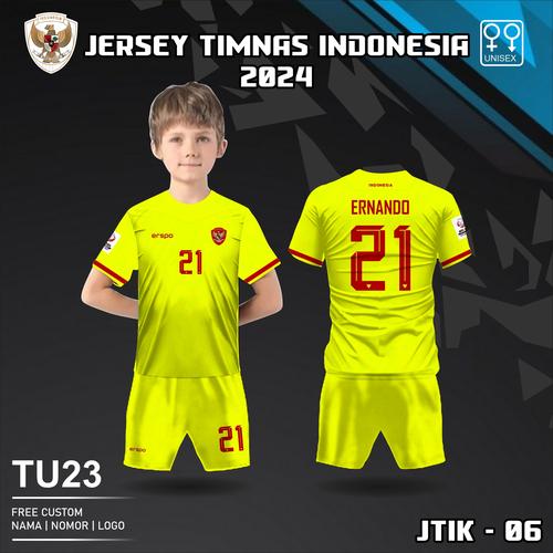 Jual Jersey setelan anak timnas indonesia terbaru setelan baju timnas anak 2024 free custom nama ...