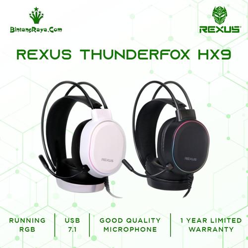 Promo HEADPHONE / HEADSET GAMING REXUS THUNDERFOX HX9 / HX-9 RGB USB 7. ...