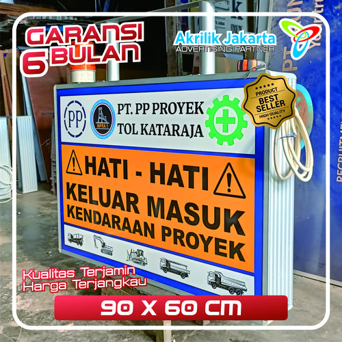 Jual Neon Box Kotak I Neon box Keluar Masuk Proyek Frame aluminium ...