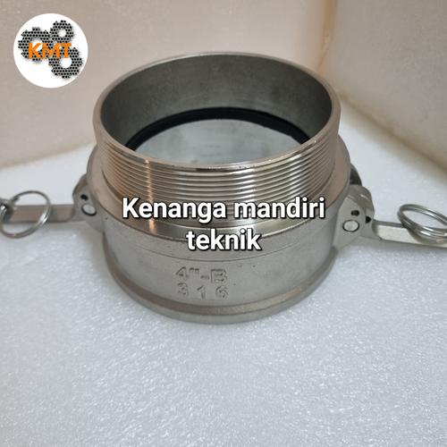 Jual Camlock type B 4 inch stainless 316 // camlock B 400 ss 316 ...