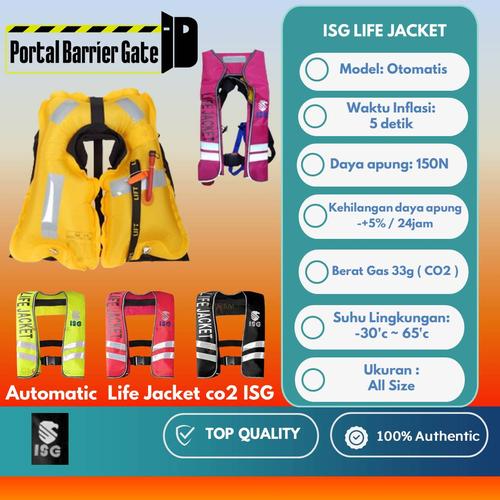 Jual Inflatable Life Jacket Pelampung co2 Automatic with Stiker ...