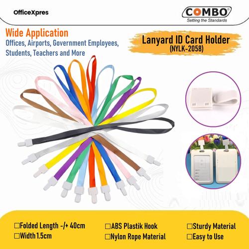Jual Tali ID Card Nilon / Card Holder /Tali Name tag / Gantungan Kartu ...