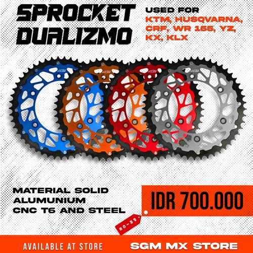Jual GEAR BELAKANG ALL TYPE MOTOR DUALIZMO (ALUMINIUM & BAJA) BY SGM ...