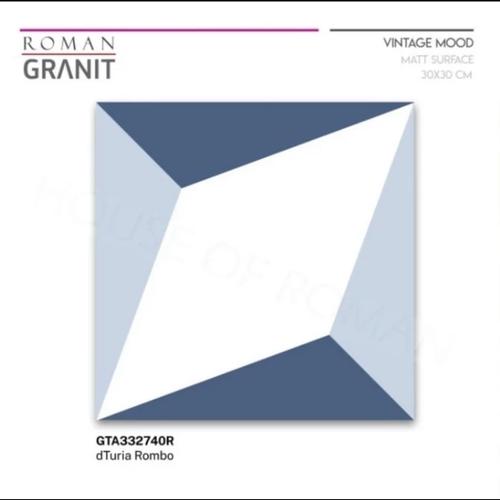 Jual Ubin Tegel Biru/Keramik Lantai Motif Tegel/Ubin Keraton/Lantai ...