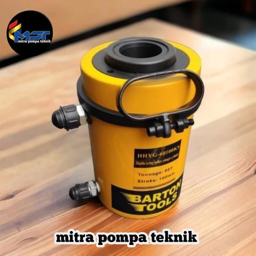 Jual Hydraulic Cylinder BARTON Double 60T 100mm Hollow Plunger Stroke - Jakarta Barat - MITRA ...