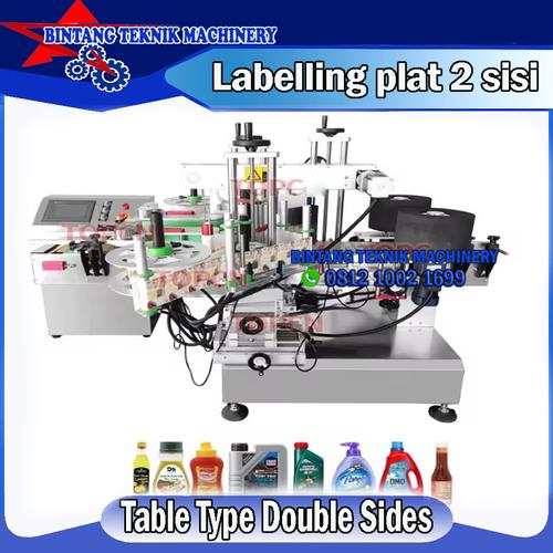 Jual Mesin Labelling Otomatis untuk botol kotak label 2 sisi kiri kanan ...