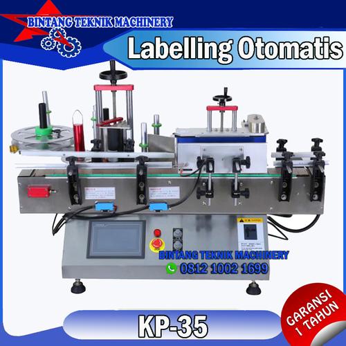 Jual Mesin Labelling Automatic KP-35 alat tempel sticker label botol ...