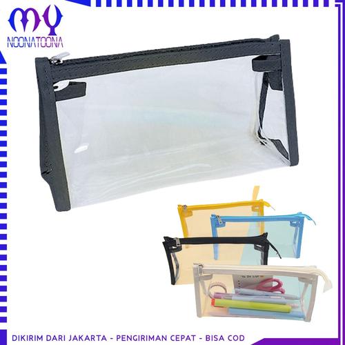 Jual Tempat Pensil Transparan Pencil Case Mini Pouch Bening Kapasitas ...