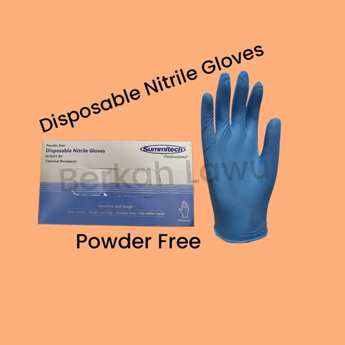 Jual Sumitech Chemical Resistant Nitrile Powder Free Gloves N102FT ...