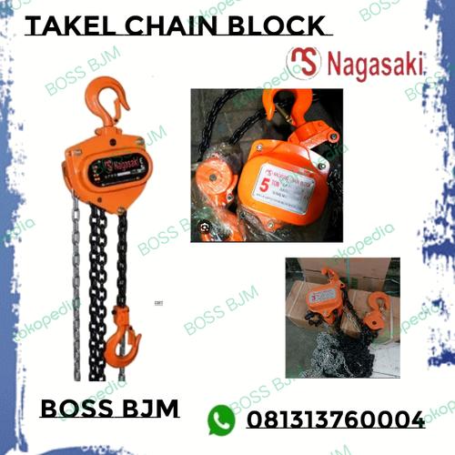 Jual Chain Block 5 ton x 15 meter Nagasaki Katrol 5 ton x15 meter Japan ...