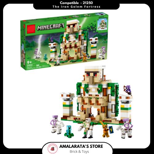 Jual bricks compatible Minecraft 21250 The Iron Golem Fortress - Kota ...