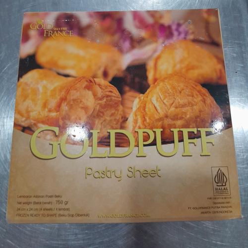 Jual GOLD FRANCE PUFF PASTRY SHEET 24 X 24 ISI 4LBR 750GR KHUSUS OJOL ...
