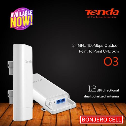 Jual Tenda O3 Router 5km Outdoor Point to Point CPE Repeater/Wisp ...