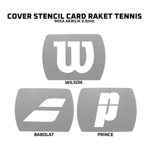 Jual Stencil Card Logo Cover Mika Template Raket Tenis - Wilson ...