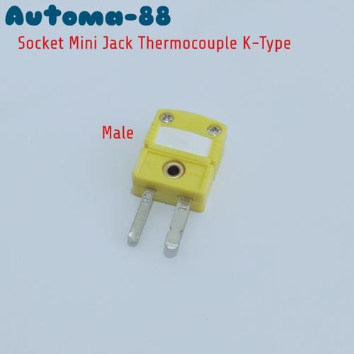 Jual Mini jack connector male thermocouple type K konektor bukan omega ...