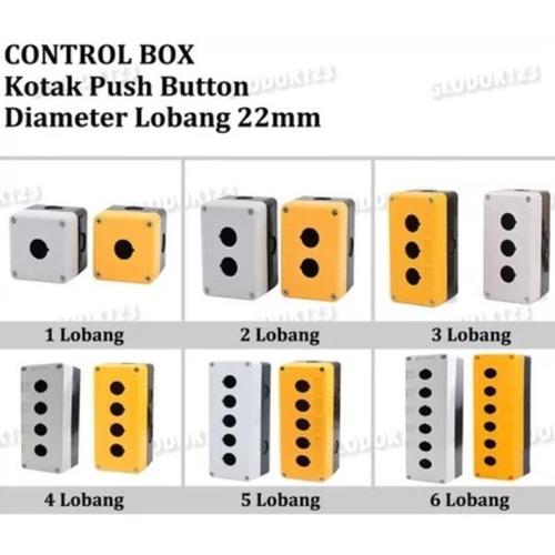 Jual Box Push Button 3 Lubang 22mm / Box 1Lubang / Box Emergency ...
