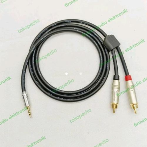 Jual Kabel Aux Canare original 1-5mtr Jack 3.5mm stereo To RCA Amphenol ...