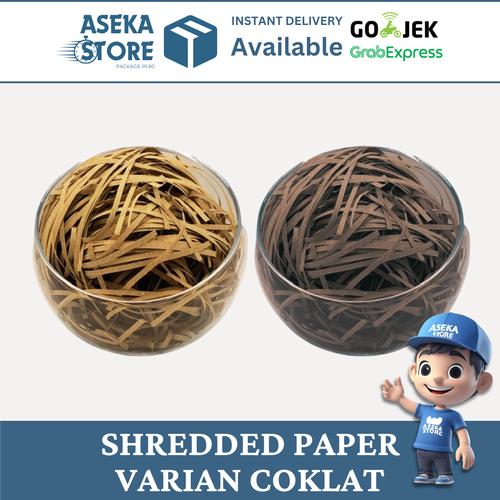 Jual Kertas Cacah Serut [SHREDDED PAPER] [ISI GIFT BOX FILLER] [Coklat] - Cokelat - Jakarta ...