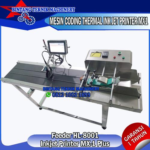 Jual mesin coding Inkjet Printer MX1 Plus conveyor fider HL-8001 ...