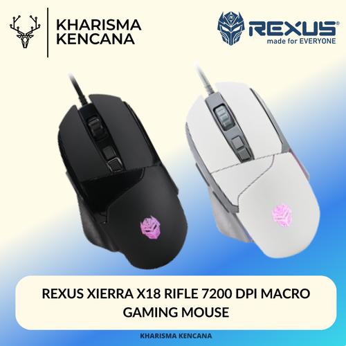 Jual REXUS XIERRA X18 RIFLE 7200 DPI MACRO GAMING MOUSE - Kota Malang ...