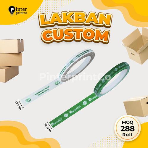 Jual CUSTOM LAKBAN PRINTING GRAB GROSIR I UK: 12 MMX 72M. KUALITAS ...