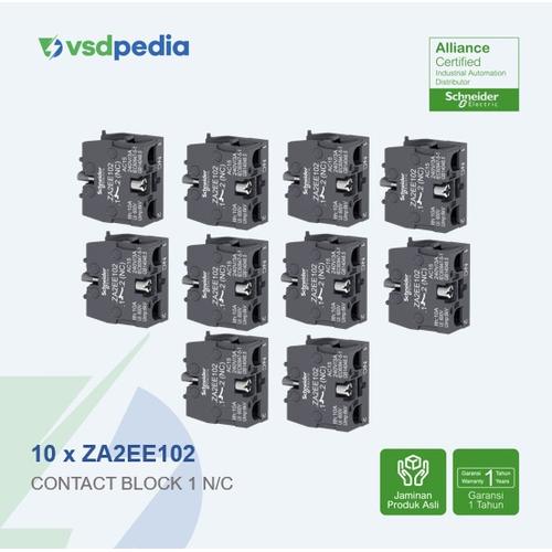 Jual Schneider Electric XA2 Contact Block 22mm 1NC ZA2EE102 x 10 ...