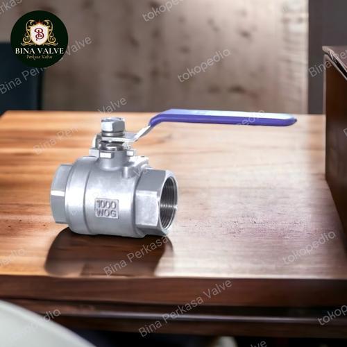 Jual Kran Air /Ball Valve Stainless316 2pc drat 1 1/4" inch Full Bore ...