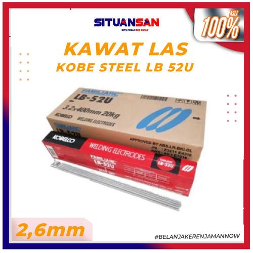Jual Kawat Las LB 52U 2,6mm Welding Electrode AWS E7016 20kg KOBE STEEL Original - Kota Surabaya ...