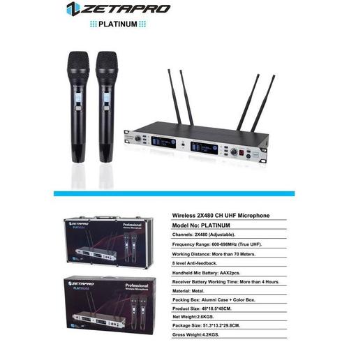 Jual Mic Wireless ZETAPRO PLATINUM ORIGINAL 2 HANDLE - Jakarta Selatan ...