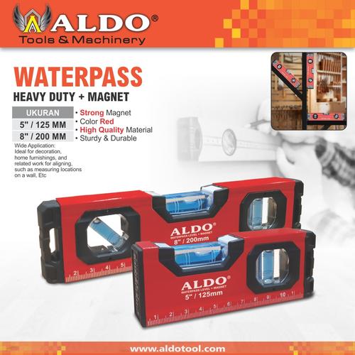 Jual WATERPASS HD WITH MAGNET / PENGGARIS TUKANG / ALAT UKUR MERK ALDO ...