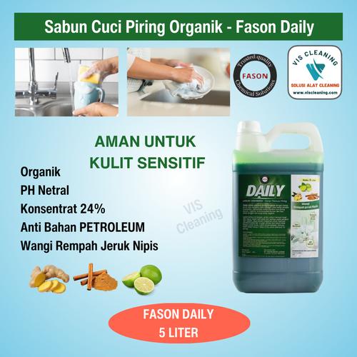 Jual Sabun Cuci Piring Organik - FASON Daily 5 Liter - Jakarta Barat ...