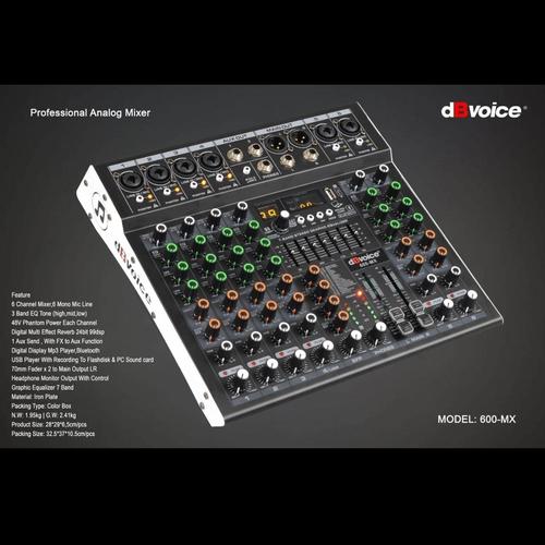 Jual MIXER DBVOICE 600MX 600 MX 6CH DB VOICE GARANSI ORIGINAL - Jakarta ...